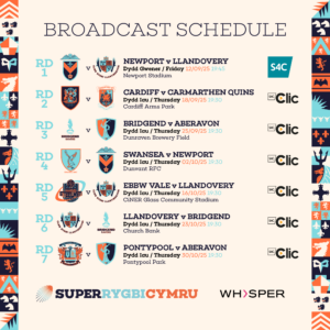Welsh Rugby Union - S4C announce broadcast schedule for Super Rygbi Cymru